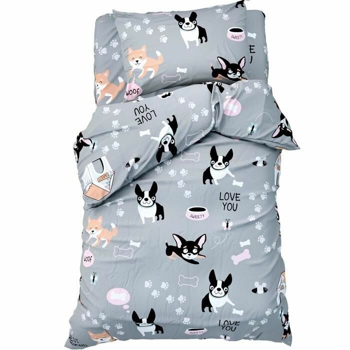 Постельное Белье 1.5-спальное Бязь (50х70) Этель Best friend