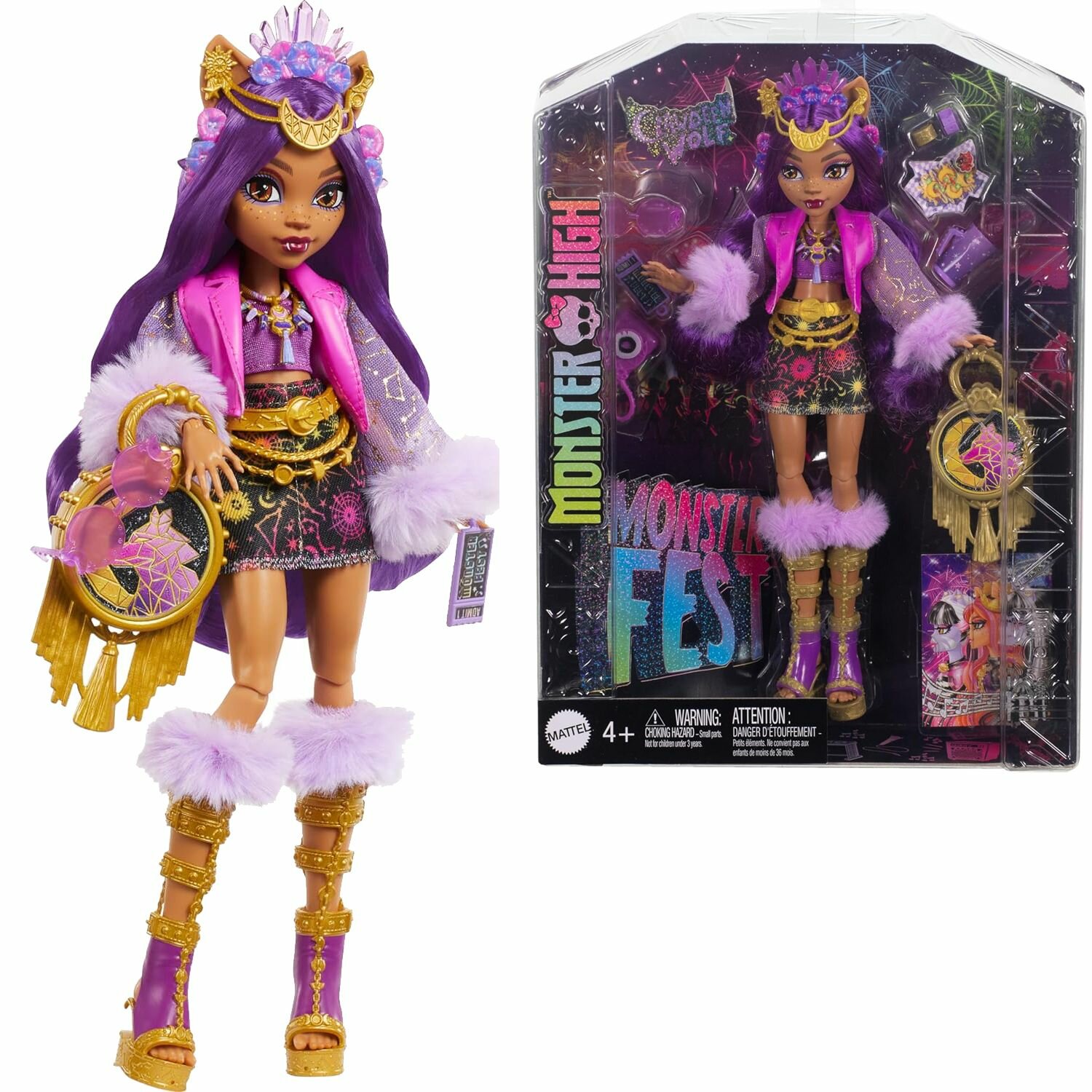 Кукла Monster High, Monster Fest Clawdeen Wolf HXH80