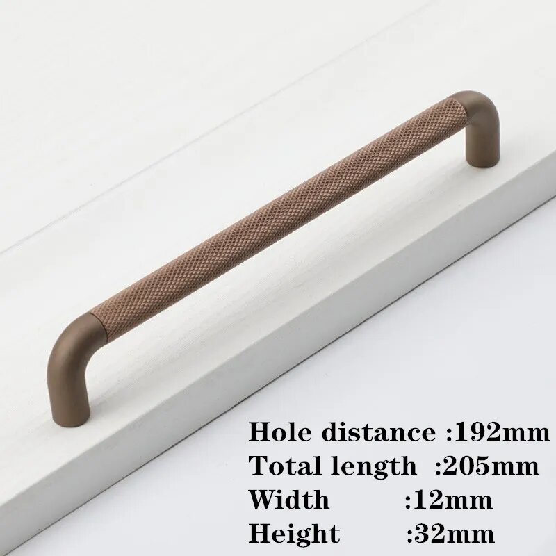 Ручки для шкафов KK & FING алюминиевые Coffee 192mm