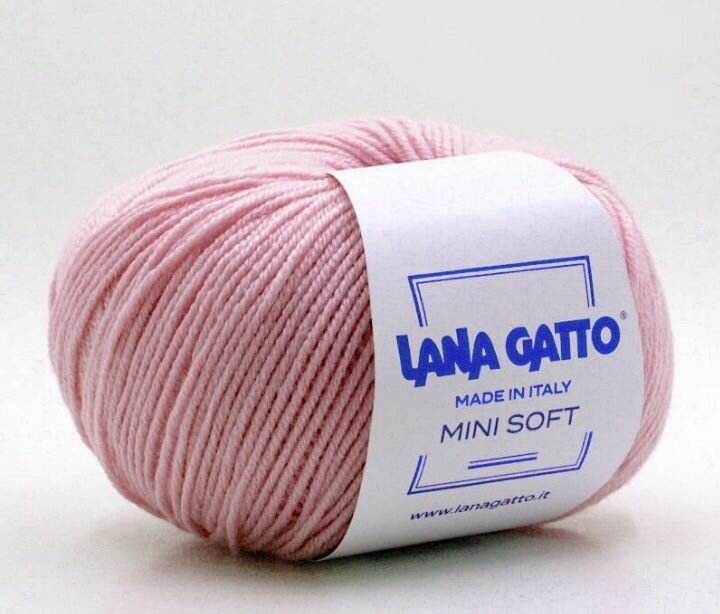 Пряжа Lana Gatto Mini Soft 14393 розовый (50г/170м, упаковка 10 мотков)