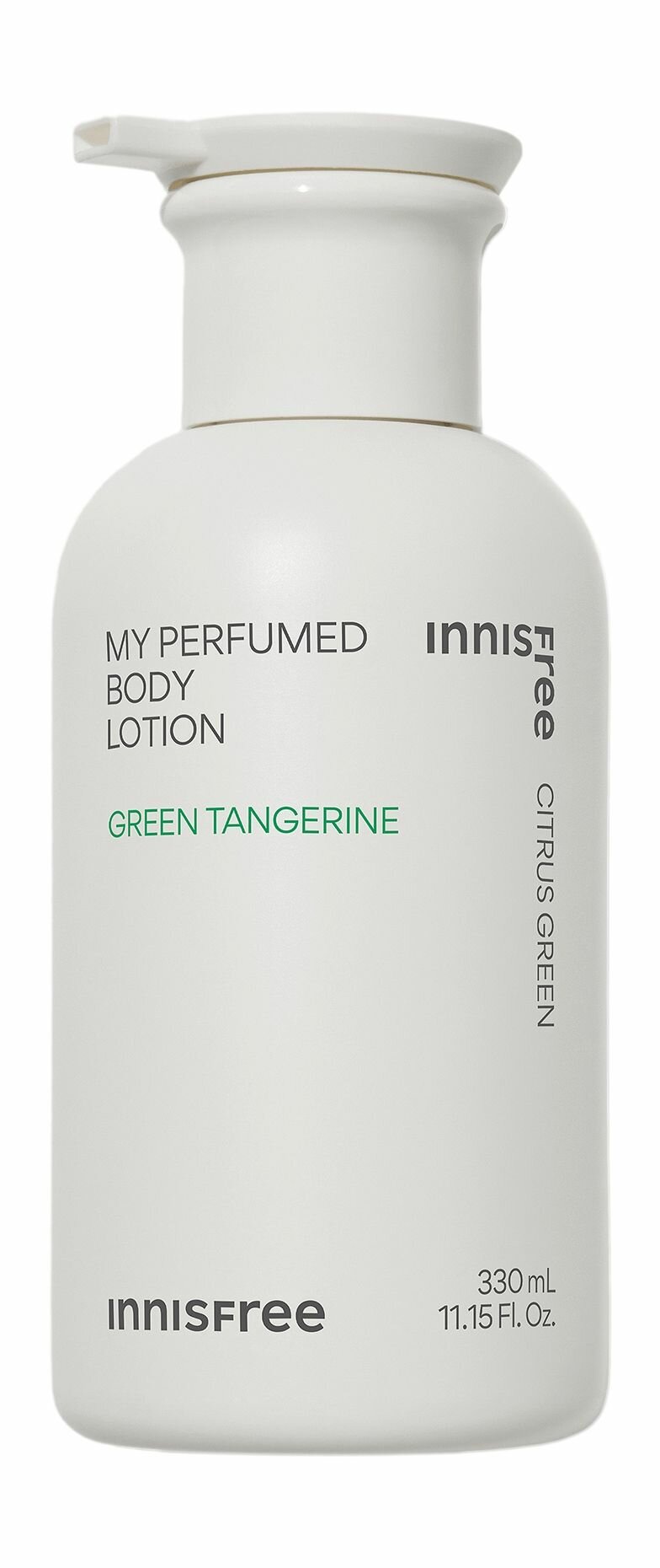 Парфюмированный лосьон для тела с зеленым цитрусовым ароматом / Innisfree My Perfumed Body Lotion Green TangerineЛосьон для ухода за кожей