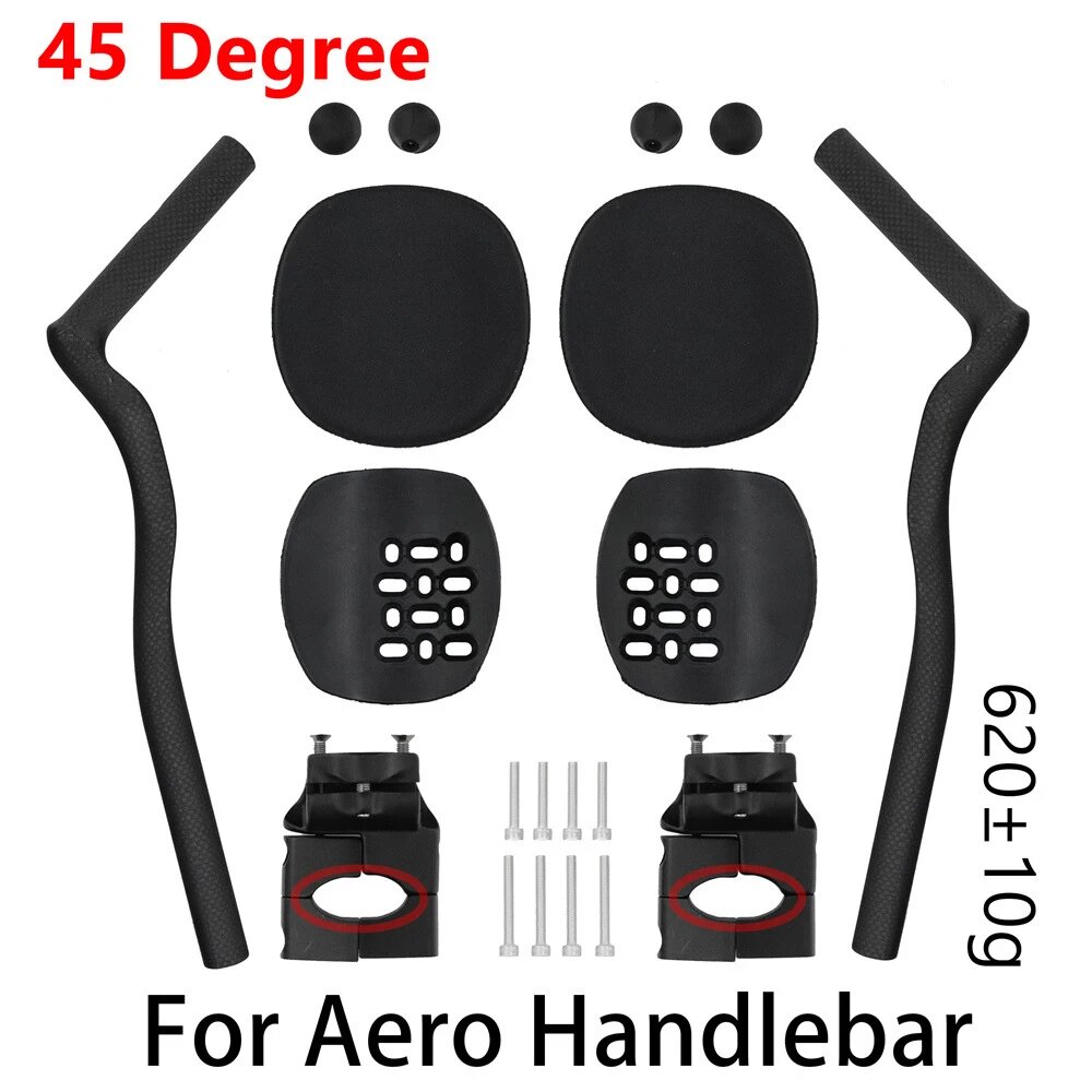 Kocevlo карбоновые рулевые аэробары 30°/45°, бурчатый Aero--45degree