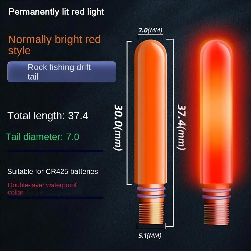 Светодиодный поплавок для рыбалки, red light