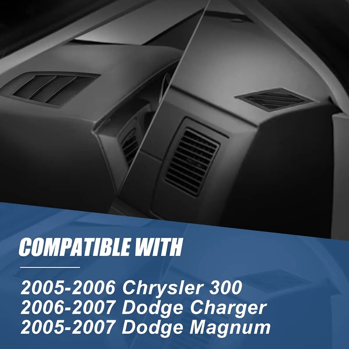 Замена крышки передней решетки вентиляционного отверстия для Dodge Charger 2006-2010/Chrysler 300 Magnum 2005-2007, запоминающая левая и правая