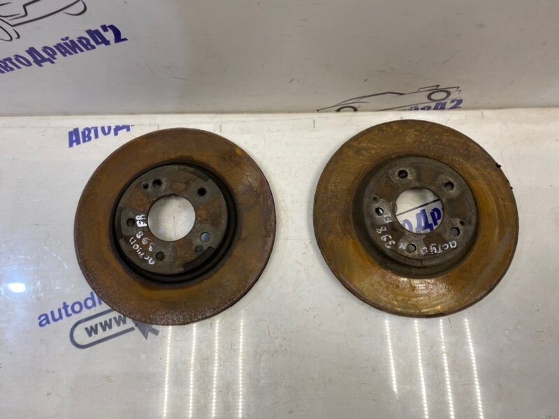 Б/У диски тормозные SsangYong Actyon 2011 CK D20DTF Перед. Состояние на фото, остаток есть. Цена за пару 27668 SSANG YONG ар...