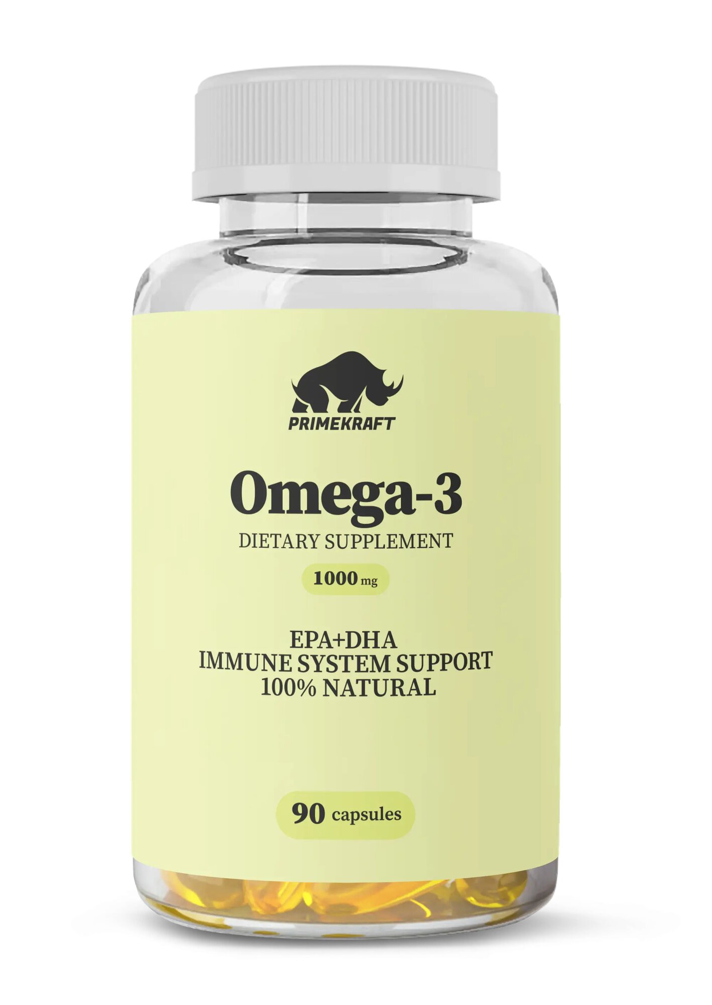 Омега 3 Prime Kraft Omega-3 1000 мг, 90 капсул для иммунитета