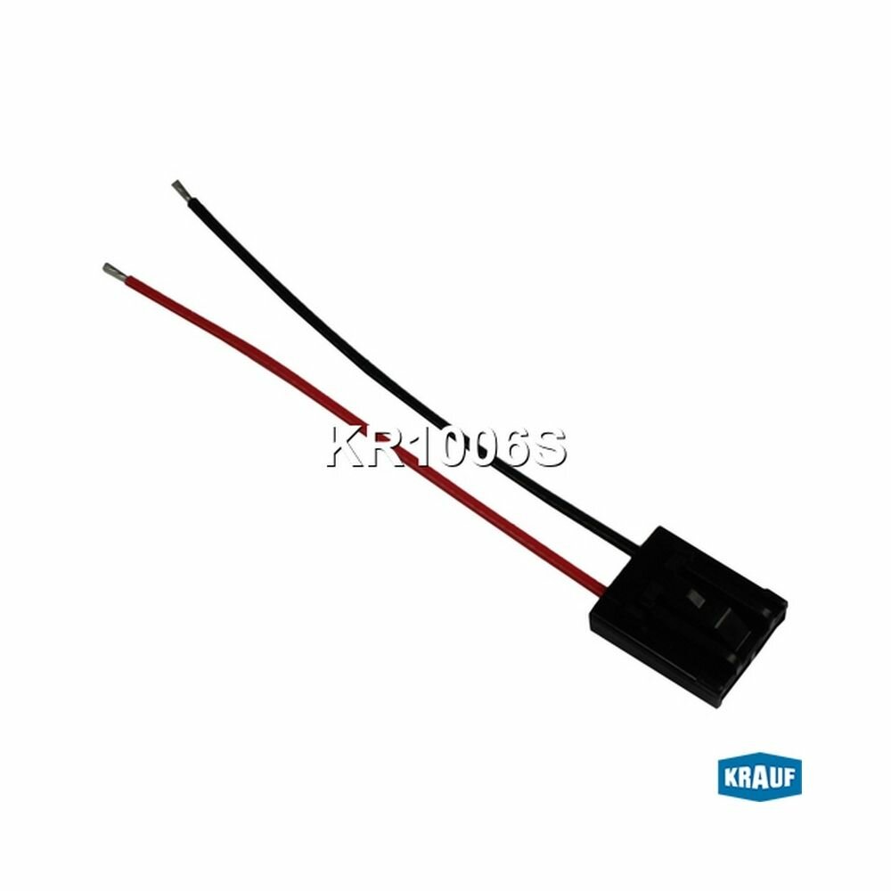 Разъем питания бензонасоса Krauf KR1006S, двухконтактный, металл, пластик, черный