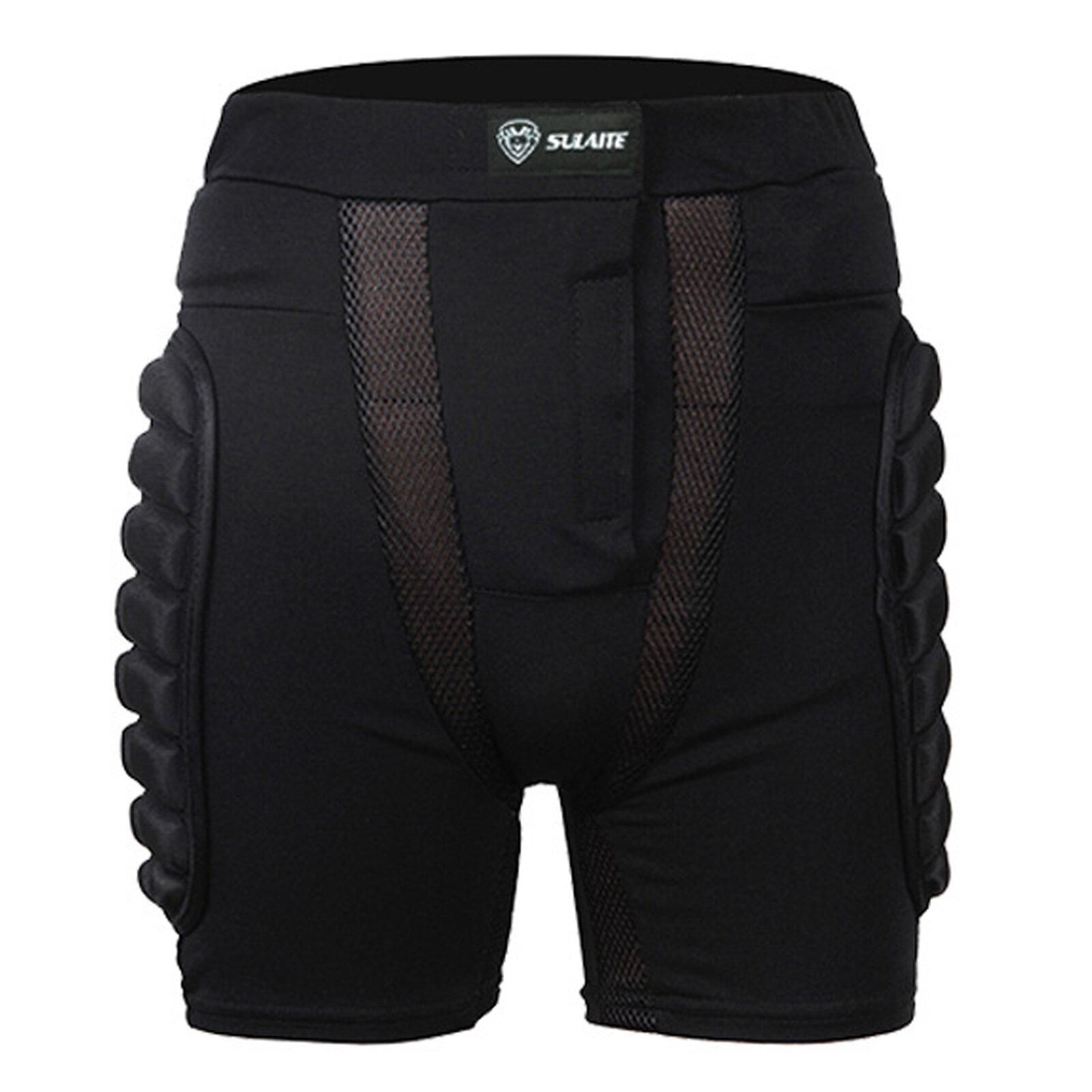 Шорты для защиты таза с наполнителем EVA Armor Hip Protection Shorts Pad для сноубординга катания на коньках горных лыж езды Материал Полиэстер и сетка Размеры XS S M L XL XXL XXXL Размер упаковки 45*35*3см Вес упаковки 0.22кг-0.27кг Пакет содержит 1 шт