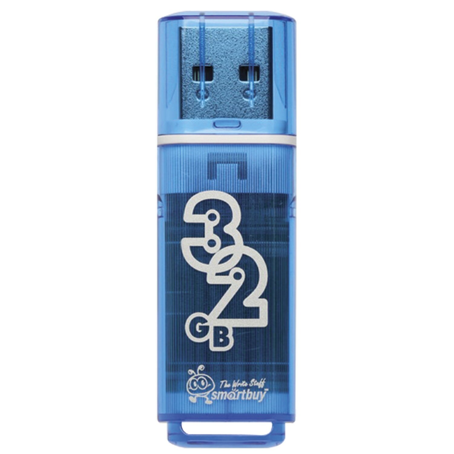 Флеш-карта SmartBuy 32 гб, Glossy, USB 2,0, синяя (SB32GBGS-B)