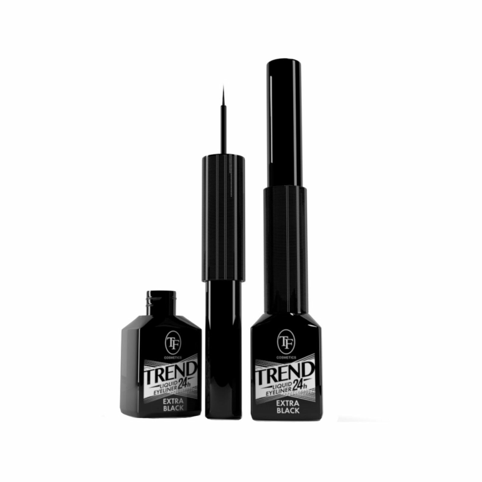 Подводка для глаз TF Cosmetics тон CTEL-15, цвет черный, с маленькой кисточкой для стрелок, 20 г