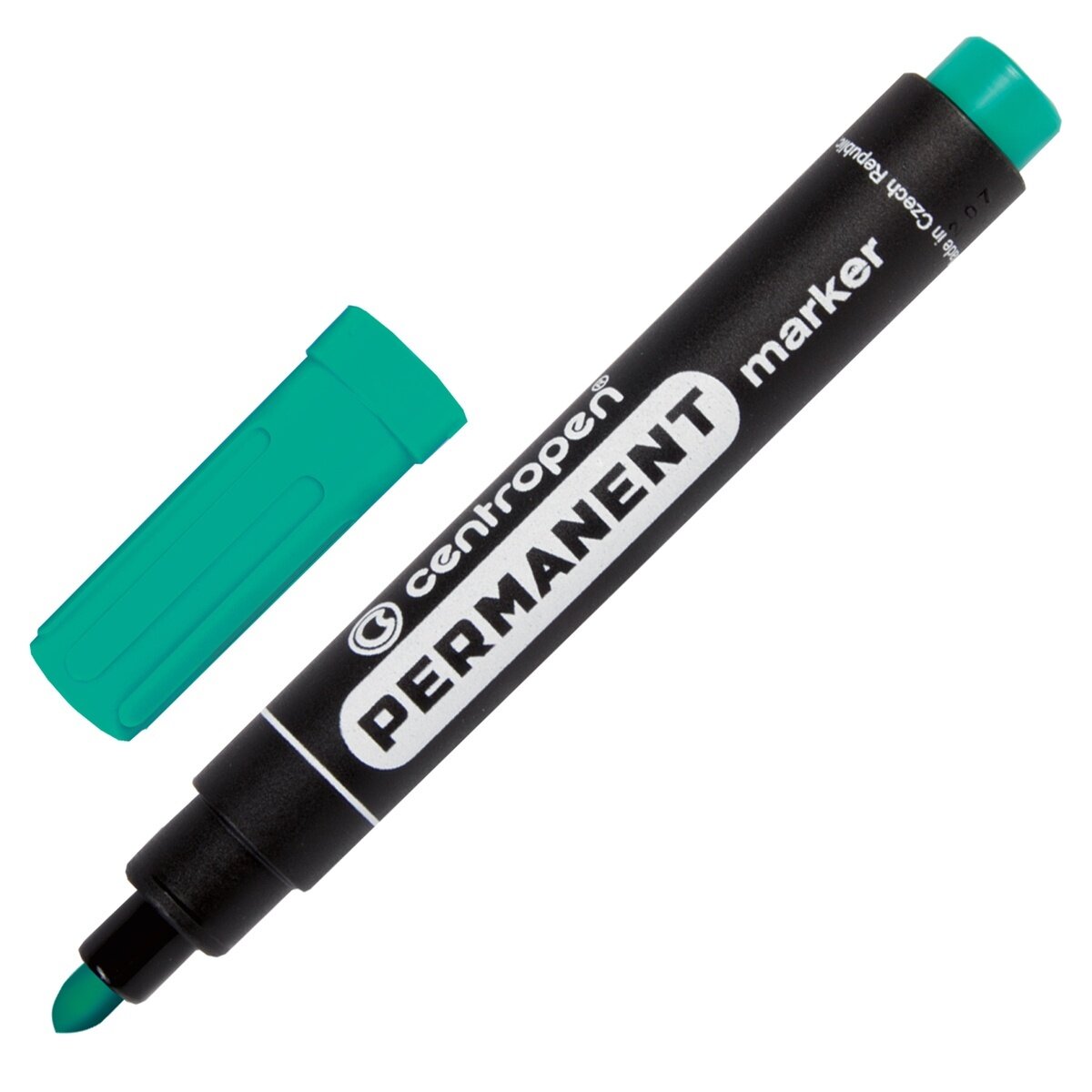 Маркер перманентный Centropen (нестираемый) круглый наконечник, 2,5 мм, зеленый (8566/З)