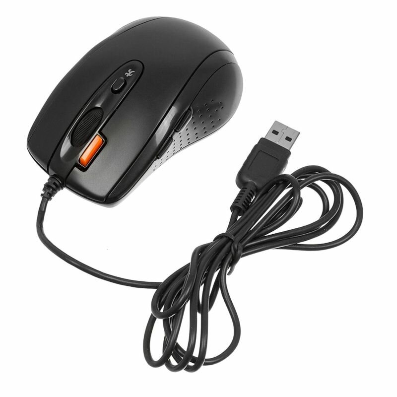 Компьютерная мышь A4Tech "V-Track", Padless, N-70FX, черная, оптическая, 1600 dpi, USB (627755)