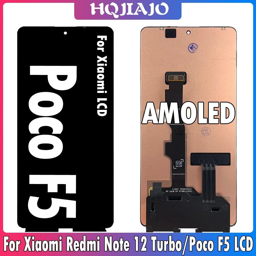 6,67 "AMOLED для Xiaomi Poco F5 ЖК-дисплей 23049PCD8G, сенсорная панель, дигитайзер для Redmi Note 12 Turbo, замена ЖК-дисплея