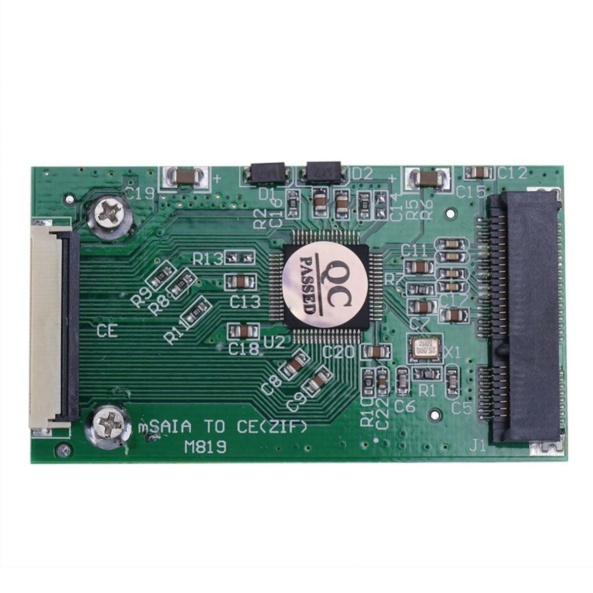 1 шт. Mini SATA mSATA PCI-E IPOD SSD на 40-контактный 1,8-дюймовый ZIF CE конвертер карта компьютерное подключение и раз