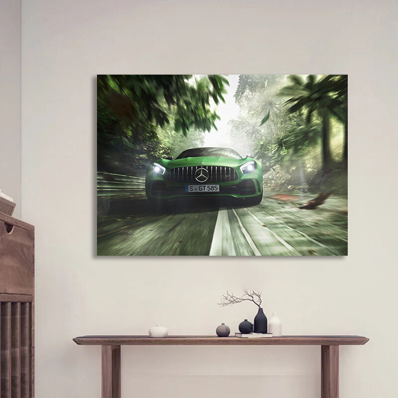 Картина авто / мерседес, картины на стену для интерьера / мужчине, 20х30 см.