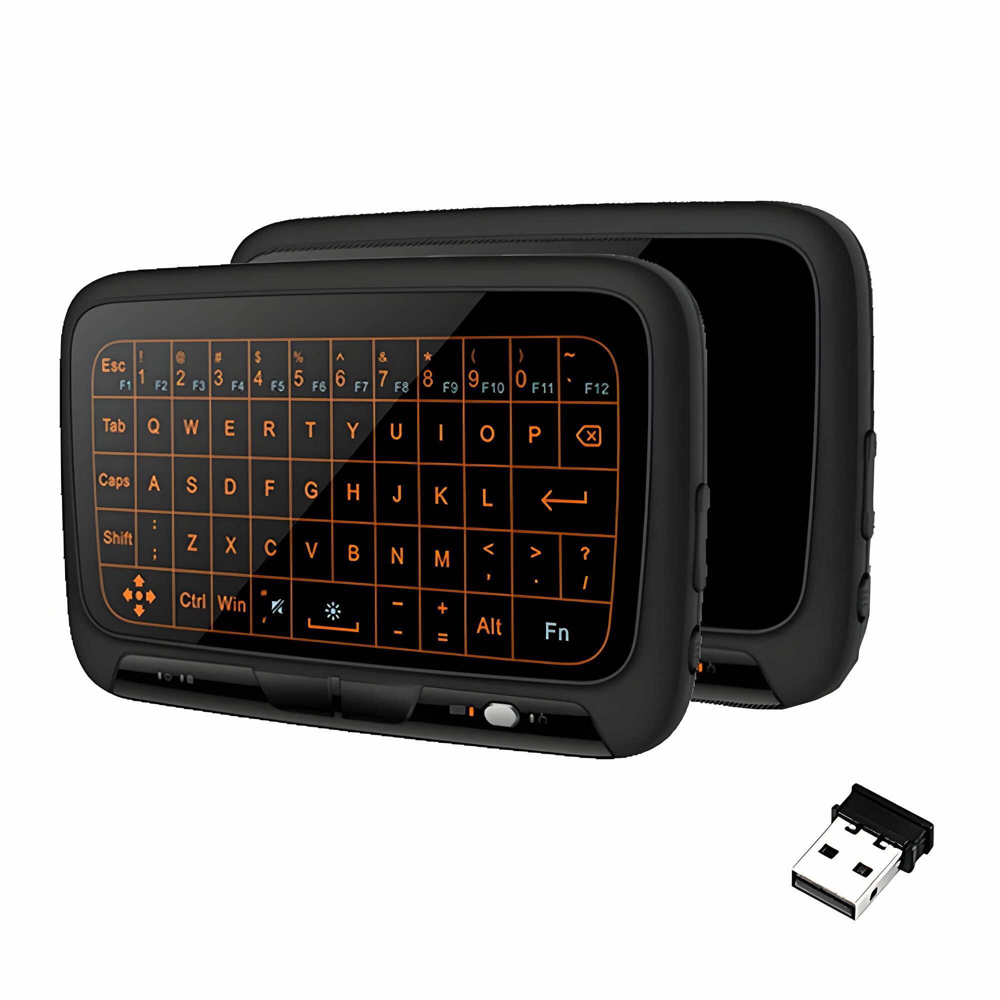 Беспроводная полноэкранная сенсорная клавиатура 2.4G с двумя режимами, Невидимая клавиатура Air Mouse