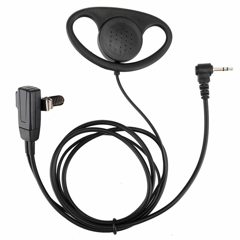 2 шт. 1 Pin Dобразная гарнитура с микрофоном PTT для раций Motorola