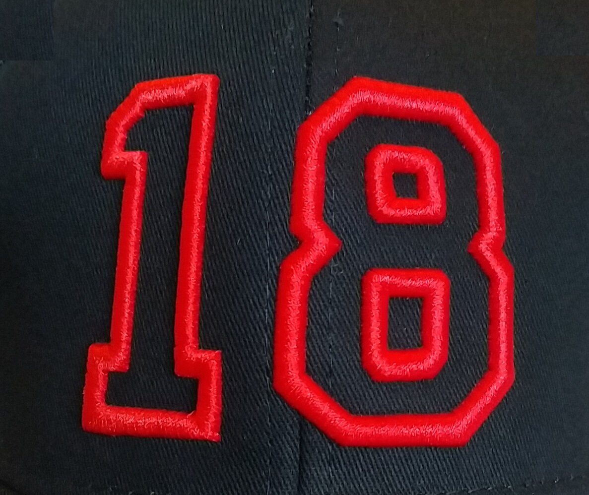 Бейсболка PRO-S700 номер 18 (Черный + Черный) для мужчин