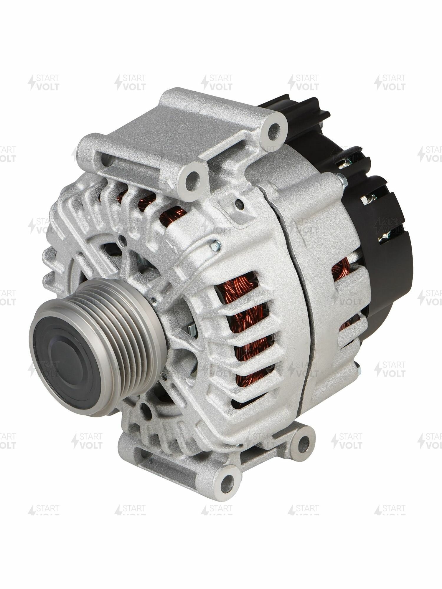 Генератор StartVolt LG1702, для Audi/Porsche, передний, крепление универсальное
