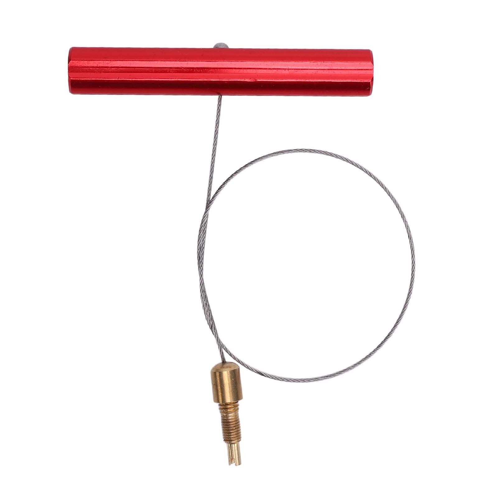 Съемник ниппелей из стальной проволоки, инструмент для извлечения сердечника шины, инструмент для прочистки вентилей мотоциклов, квадроциклов и мотовездеходов, красный.