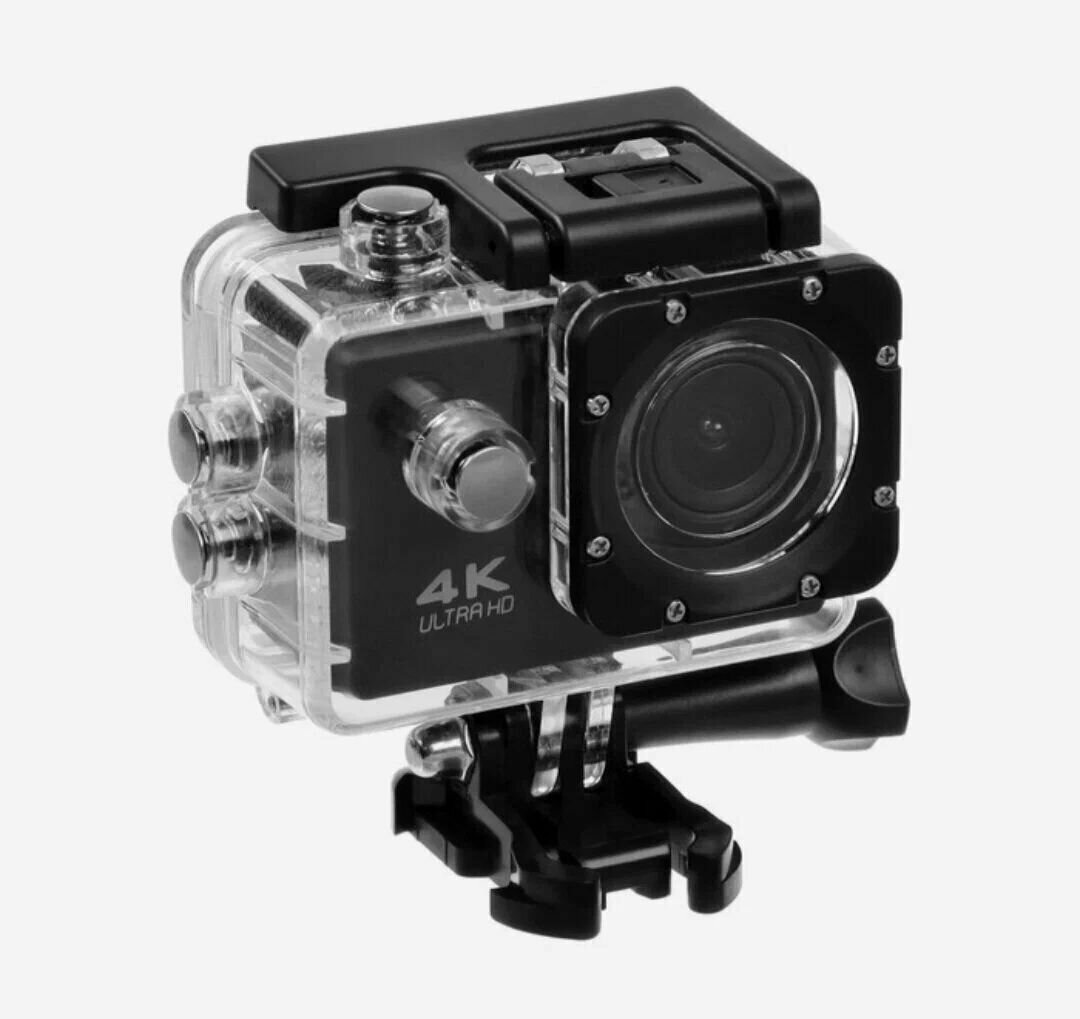 Экшн камера 4k водонепроницаемая. Камера на шлем для путешествий, для спорта