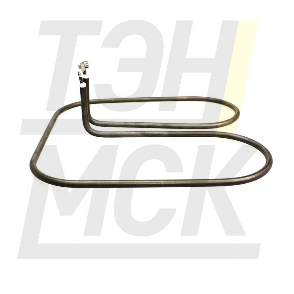 ТЭН 1200W для конфорки, нерж, D8мм, 278х283х90мм, клеммы под винт М4, КЭТ-0,09, Abat, 220V, ТК1200