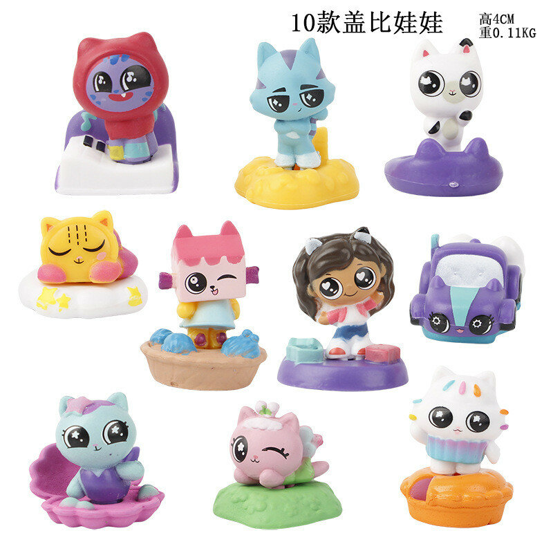 Gabi dollhouse collection милый миниатюрный куклы из pvc для увлекательных игр детей