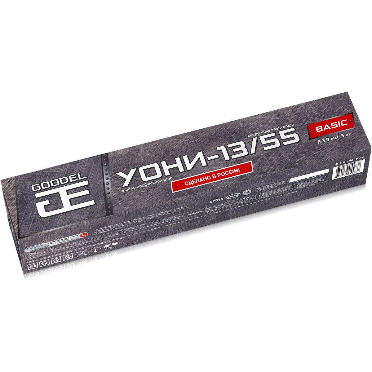 Электроды сварочные Goodel УОНИ-13/55, 3 мм, 5 кг