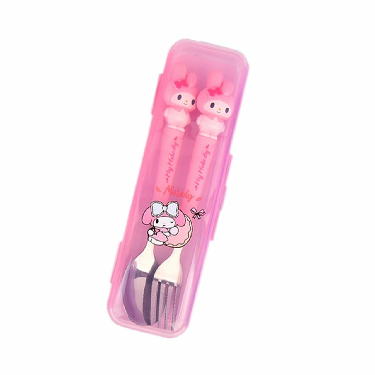 MINISO Дорожный набор столовых приборов Hello Kitty Kuromi Mymelody Cinnamoroll
