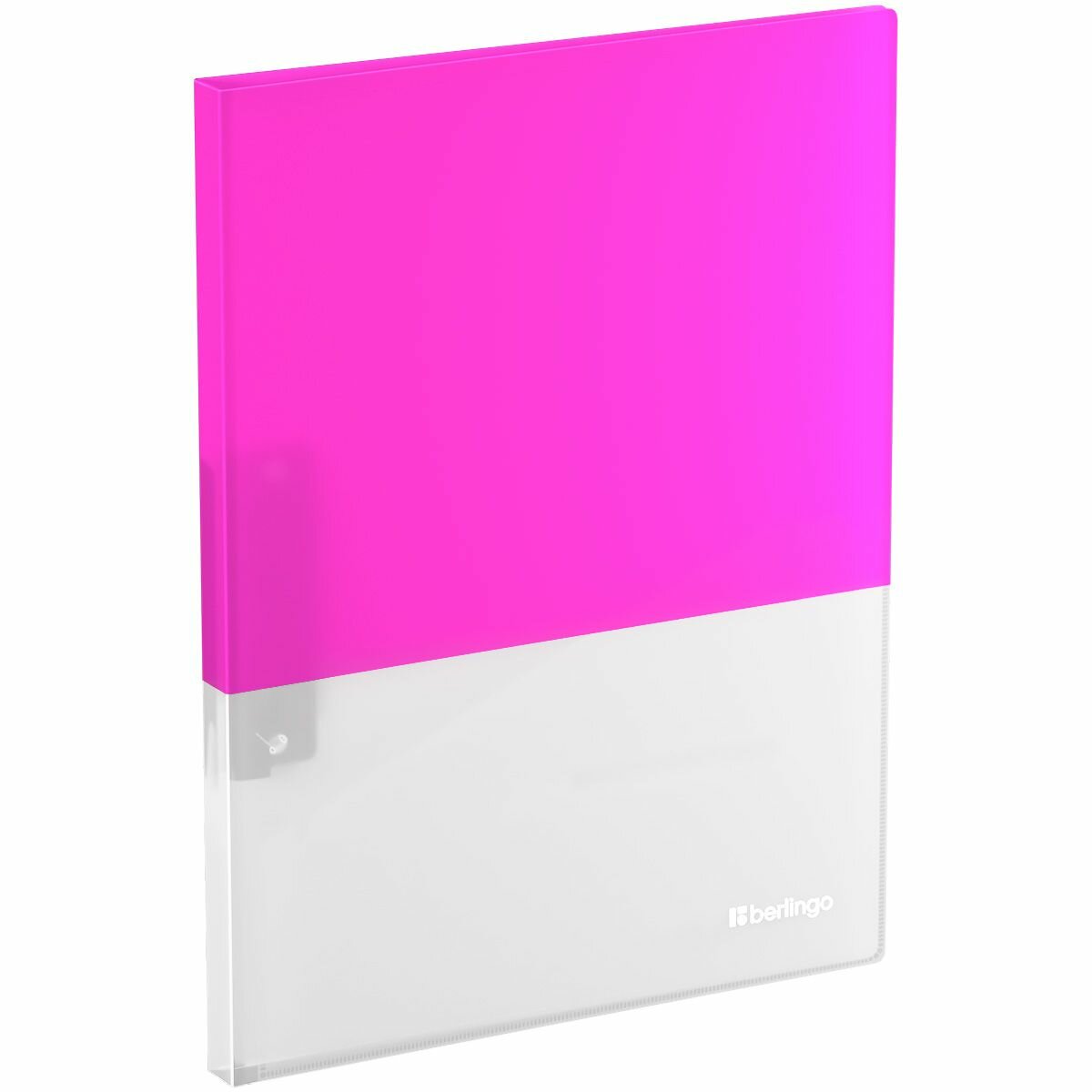 Папка с зажимом Berlingo Semicolor (А4, 17мм, 700мкм, с внутр. карманом) розовая (FSc_A4971)