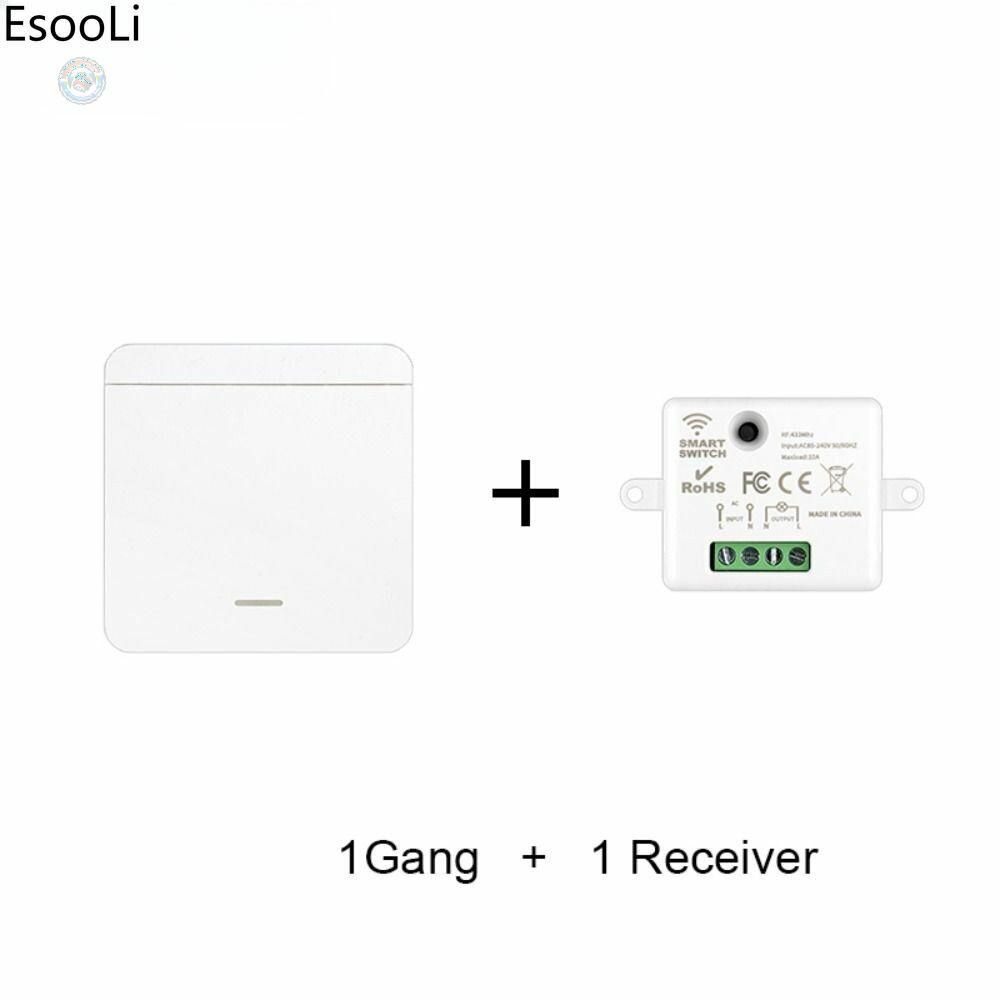 Беспроводной настенный пульт 433 МГц, мини-реле приемник для светодиодных ламп, универсальный радиовыключатель, обучаемый код EV1527, компактный RF-передатчик для дома и офиса