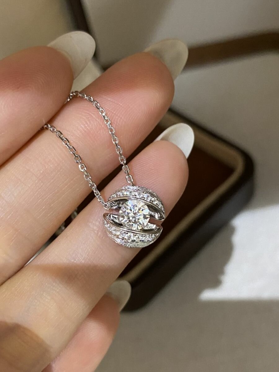 Колье, длина 50 см, Silver — фото 1