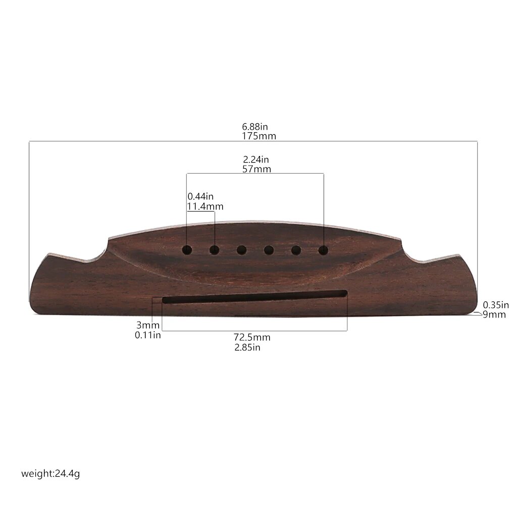 Бридж для акустической гитары из палисандра A