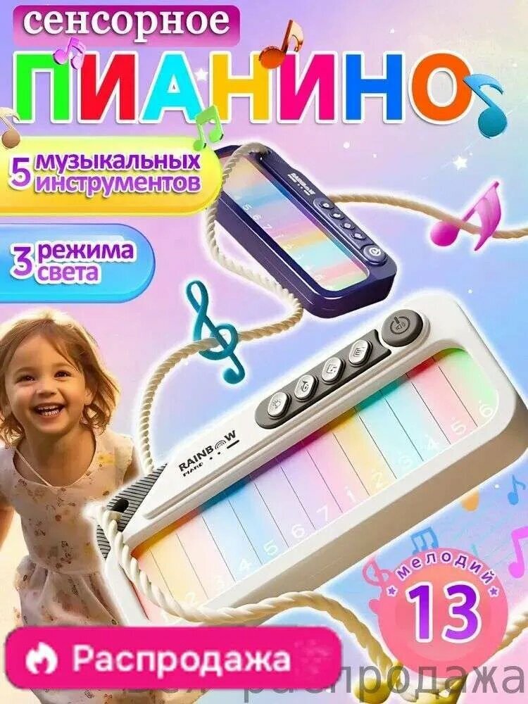 Пианино детское /синтезатор /Подарки для девочек 3-6 лет, развивающие и образовательные игрушки