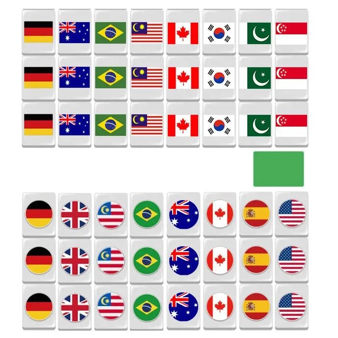 Seaside escape Игра в Маджонг (Флаг Стиль 1) 64 карт длина 24 мм