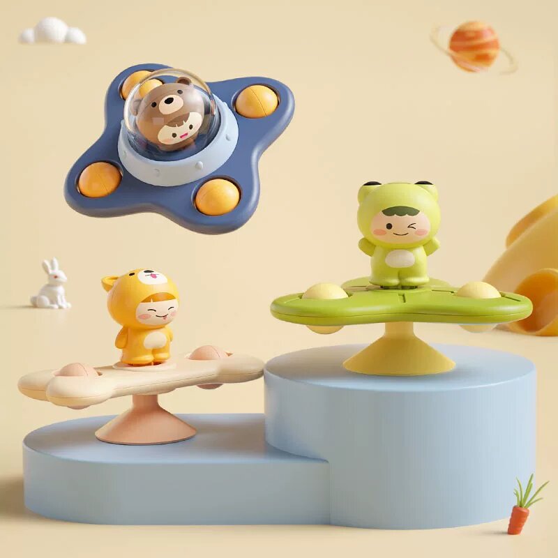 Комплект из 3 игрушек с ночной звездной темой и милыми животными, обучающий для детей 0-1 года, безопасный