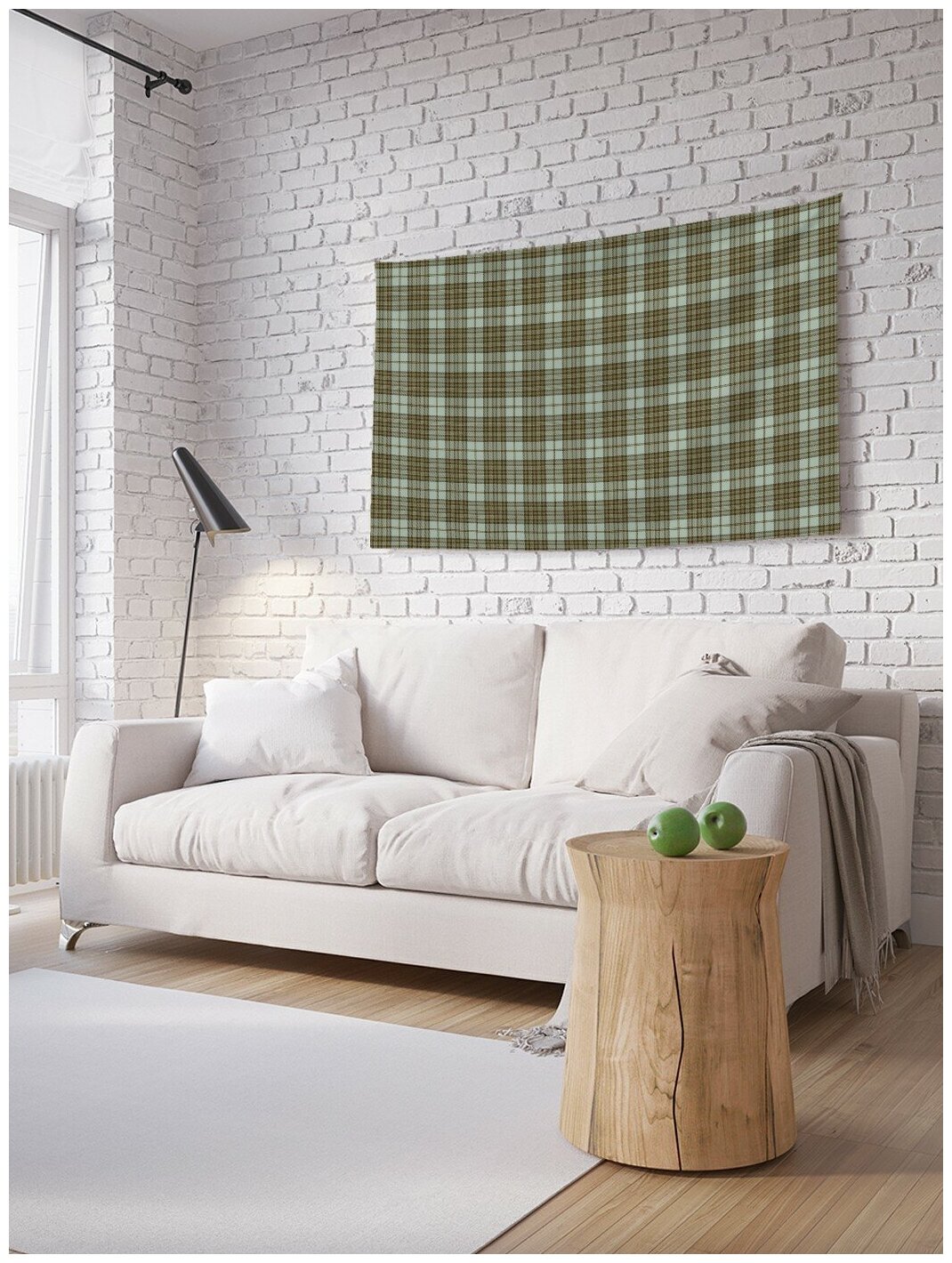 Фотопанно на стену горизонтальный постер 150х200 "Клетка кантри", JoyArty