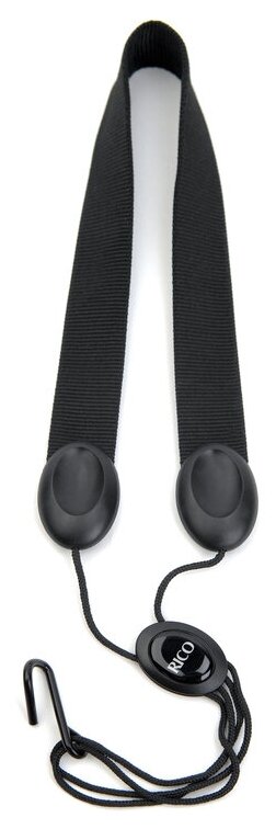 SJA11 Ремень для сопрано/альт саксофона, черный нейлон, Rico