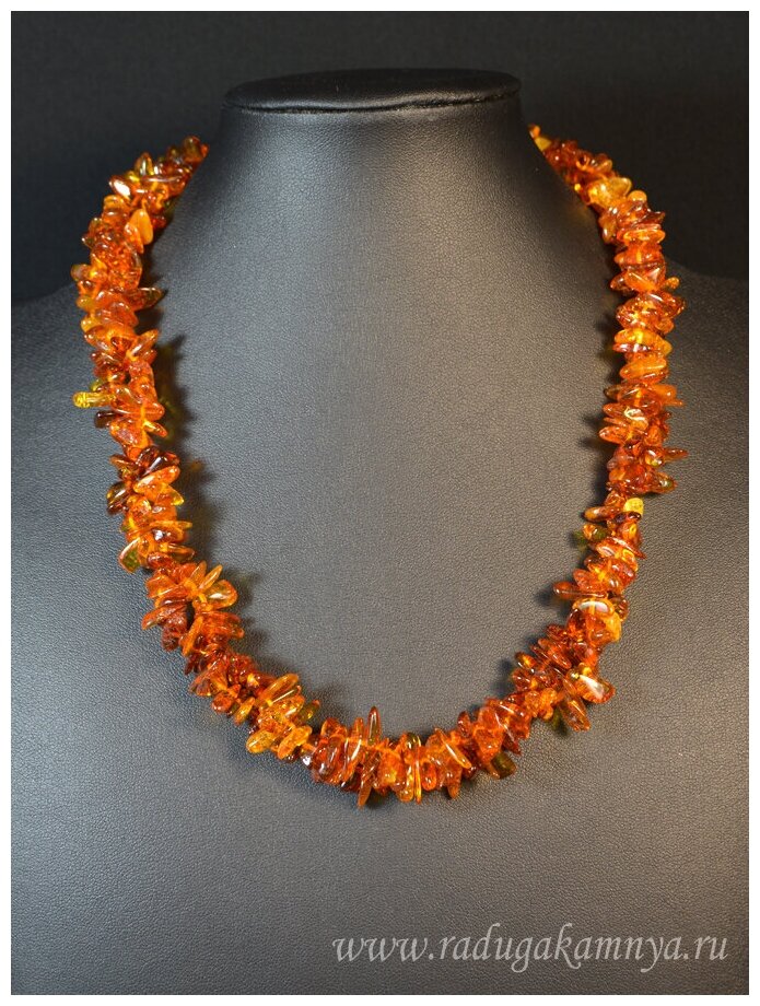 Бусы, янтарь