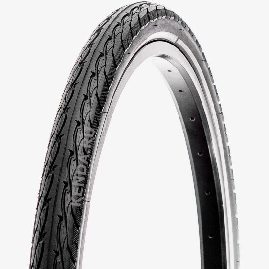 Покрышка Kenda K1068 KWICK BITUMEN 26"х1.75 5-527608 (5-520615) (44-559) K-SHIELD со светоотражающей полоской E-BIKE п/протектор слик