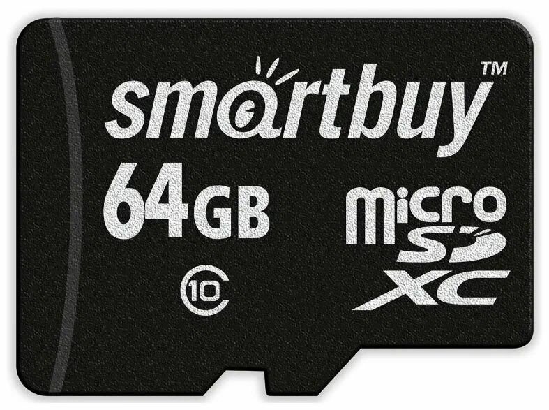 Micro SDXC карта памяти Smartbuy 64GB Class 10 (без адаптера) LE