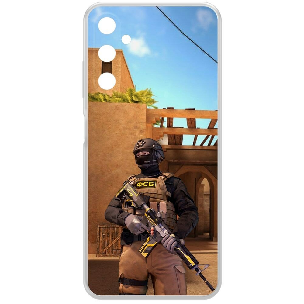 Чехол-накладка Krutoff Clear Case Cтандофф 2 (Standoff 2) - ФСБ для Samsung Galaxy A05s