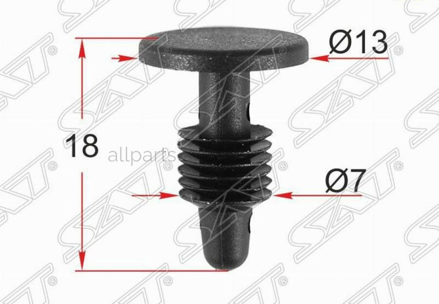 SAT ST-M12483 Клипса (обшивки кузова FORD (Продажа по 10шт))