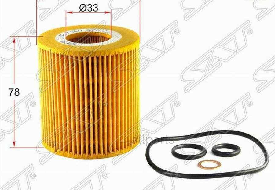 SAT ST-11427501676 Фильтр масляный BMW 1-Series 04-13 / 3-Series 98-14