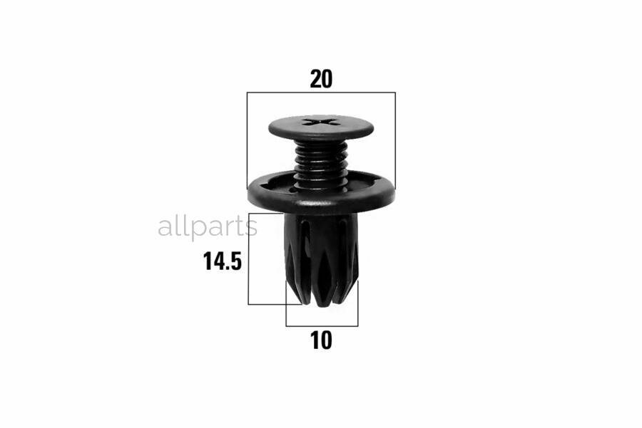 KRAFT KT106205 Клипсы автомобильные Honda Accord/Daewoo Matiz/Chevrolet Aveo, Lacetti OBERKRAFT KRAFT KT106205