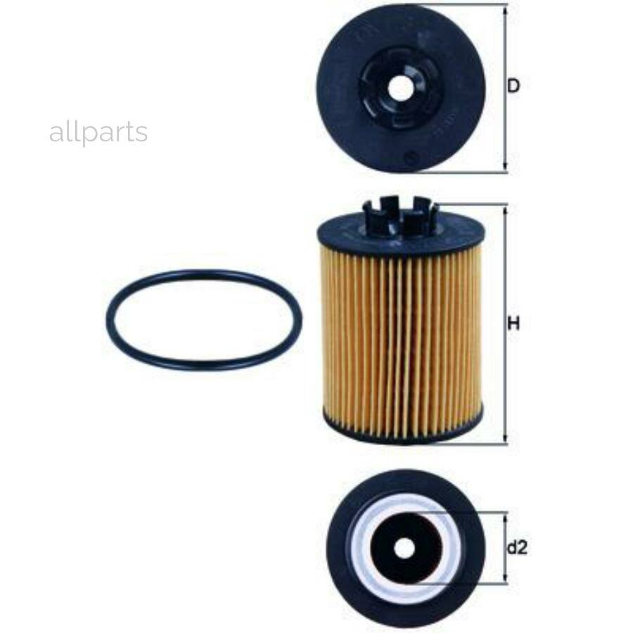 MAHLE OX173/2D Фильтр масляный OPEL: AGILA 00-, ASTRA G хечбэк 98-05, ASTRA G седан 98-05, ASTRA G универсал 98-04, ASTRA H 04-, ASTRA H GTC 05-, ASTRA H универсал 04-, CORSA B