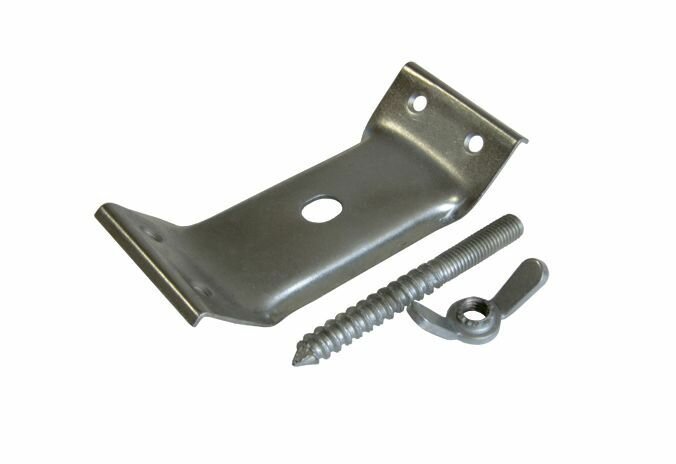 Стяжка мебельная 50мм, 1 комплект, для ног стола или табуретки, бобышка + центральный саморез с барашковой гайкой