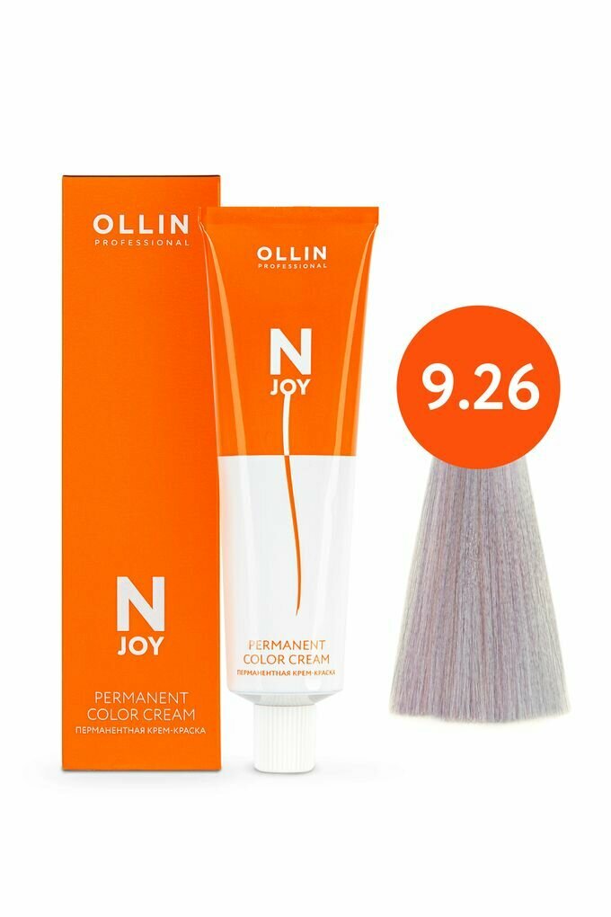 Ollin N-JOY крем-краска для волос 9/26 блондин фиолетово-красный 100мл