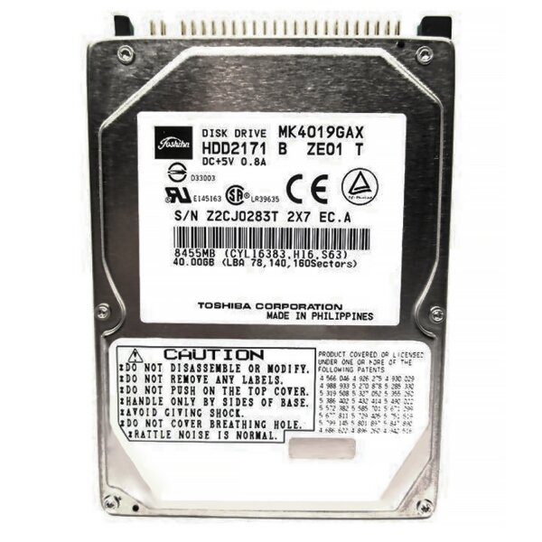 Жесткий диск Toshiba HDD2171 40Gb 5400 IDE 2,5" HDD