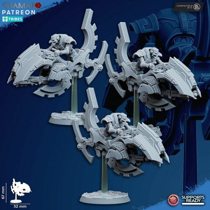 Миниатюра Warhammer Necron Vault Scythes